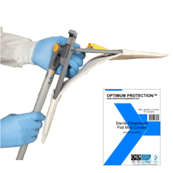 Sterile Optimum Flat Mop Covers - Polyester/Cellulose